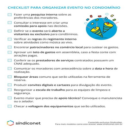 Checklist eventos condomínio | PDF