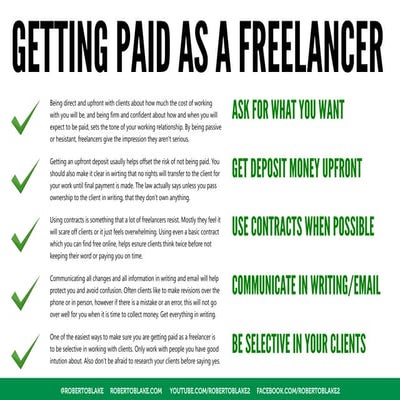 Checklist for Getting Paid as a Freelancer | PPT