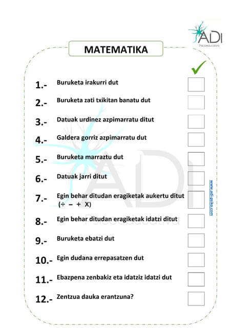 Checklist ulermena | PDF