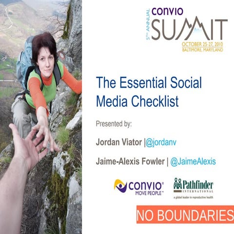 Event Social Media Checklist | PDF