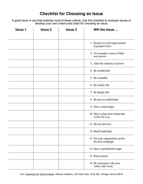 Yob how to-choose-an-issue-worksheet (1) | PDF