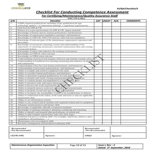 Checklist For Issuance of Competence Assessment.docx