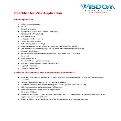 Checklist for Visa Application_Australia (1).pdf