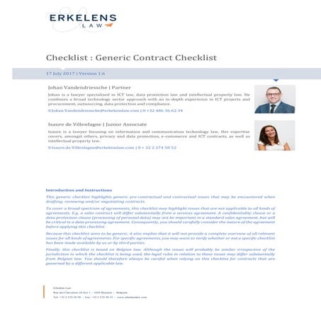 How to draft contracts - checklist | PDF | Legal Services Industry ...
