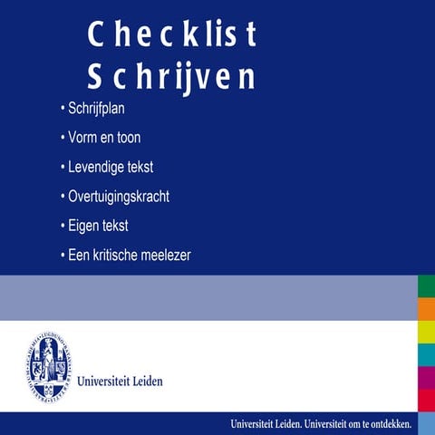 Checklist analyse | PPT