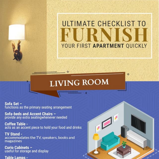 Furniture Checklist for New Apartment | PDF