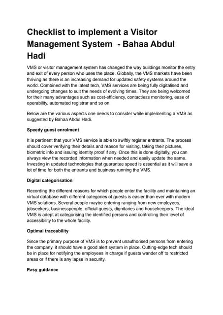 Maximising Efficiency and Security with the Best Visitor Management ...