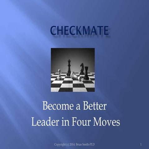 Checkmate how to become a better leader in four moves | PPT