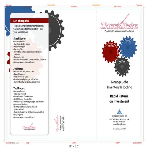 Check mate production brochure | PDF