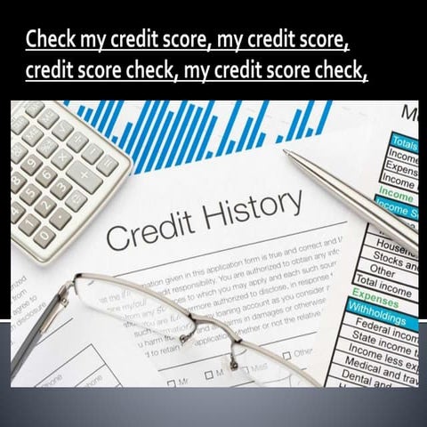 Check my credit score | PPTX