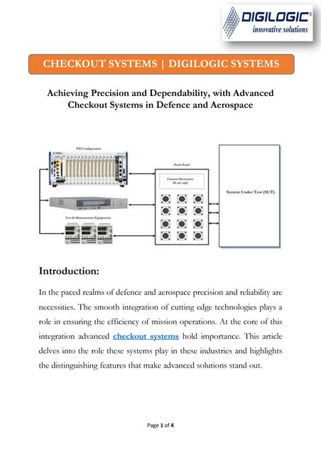 Checkout Systems Digilogic Systems Pdf
