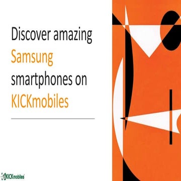 Check out these amazing Samsung devices on KICKmobiles | PPTX