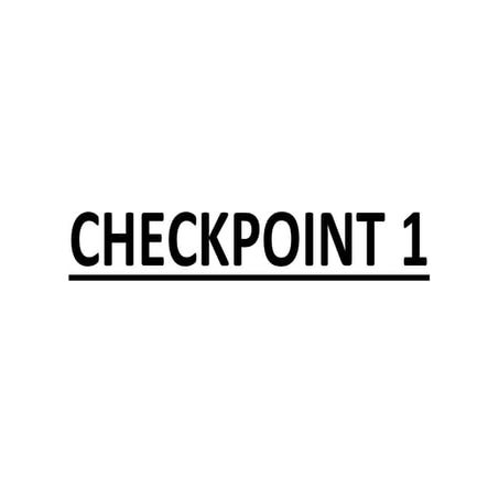 Checkpoint 1 (1) | DOCX