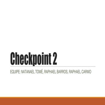 Checkpoint 2 - Cognição | PPT