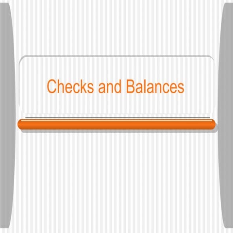 Checks And Balances | PPT