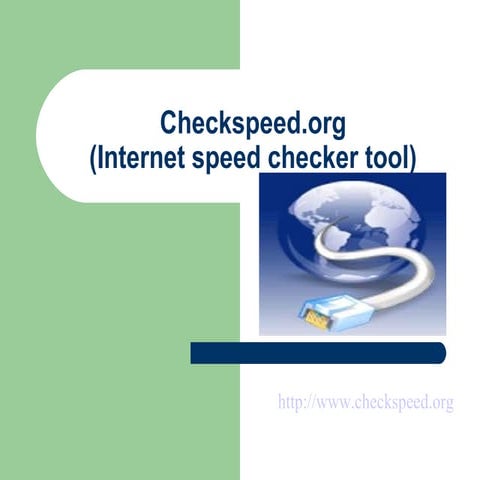 check iternet speed | PPT