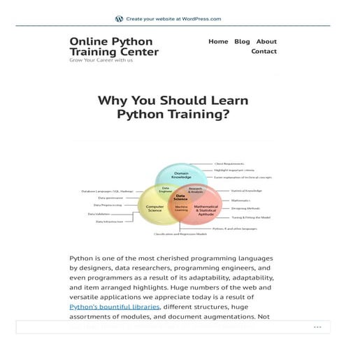 python training course in chandigarh | PPTX