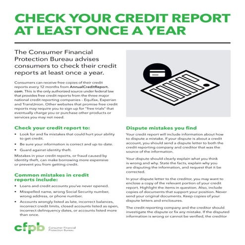 Check Your Credit Report | PDF