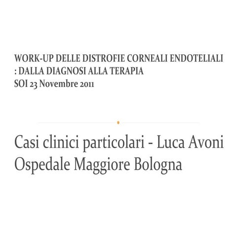 Correzione astigmatismo post cheratoplastica (PK, DALK) | PPT