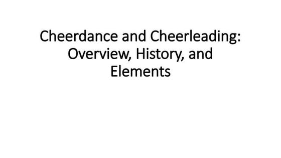 Cheerdance | PPT