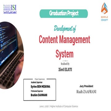Graduation project "Development of Content Management System" | PPT