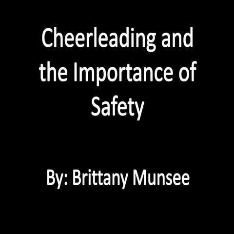 Cheerleading Safety | PPTX | Death, Injury, or Military Conflict ...