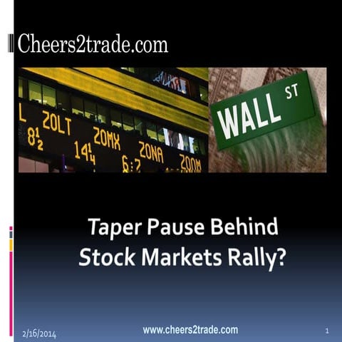 Stock Markets Rallying on Taper Pause Hopes? | PPTX
