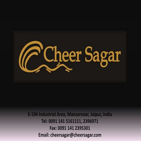 Cheer Sagar - Garment Export Company | PPSX