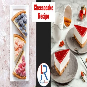 Cheesecake recipe | PPT