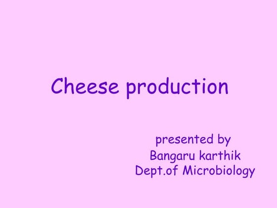 Dairy processing | PPT