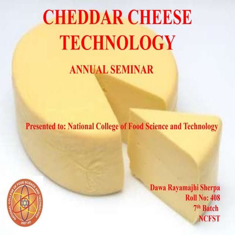 Cheese Technology | PPTX