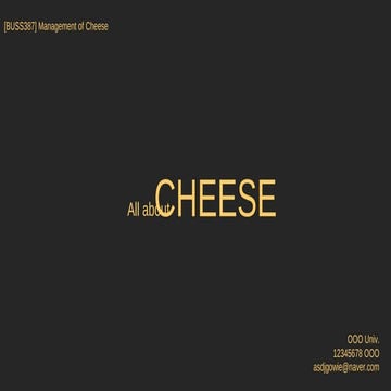 Cheese processing | PPT