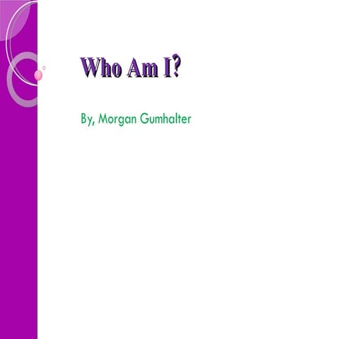 Who am I Template | PPT