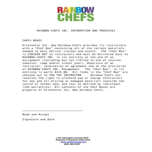 Chef box instructor receipt sign page 4-2 (1) | PDF