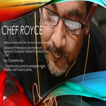 Chef Royce Mathews | PPT