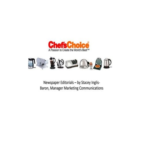 ChefsChoice Newspaper Editorial Coverage | PPTX
