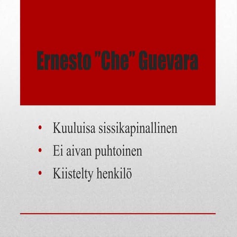 Che guevara | PPTX