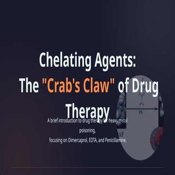 Chelating Agents.pharmacology.crab clawpptx | PPTX