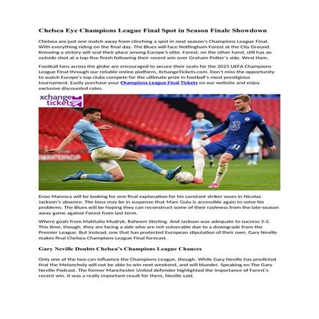Chelsea Eye Champions League Final Spot in Season Finale Showdown.docx