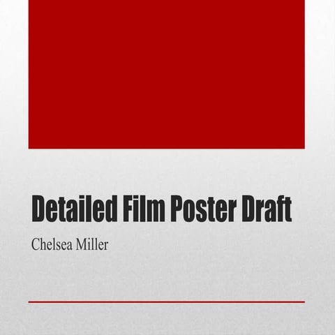 Detailed Draft for Film Poster | PPTX