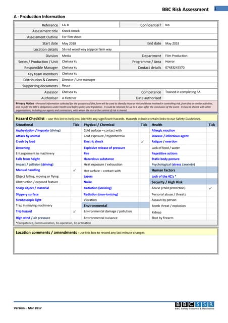 Safety risk-assessment-Football or school - Field | PDF