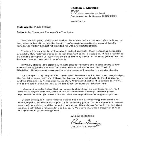 Chelsea statement 22aug2014 | PDF