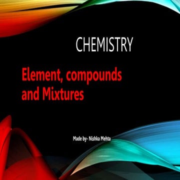 chemistry.pptx element and compound ...... | PPT