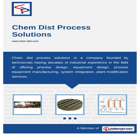 Chem Dist Process Solutions, Pune, Process Equipments And Services | PDF