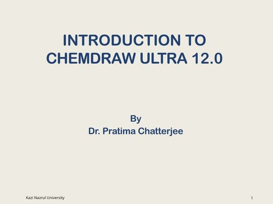 Chem draw software | PPTX | Desktop Publishing | Computer Software and ...