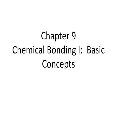 Chem 101 week 10 ch9 | PPT