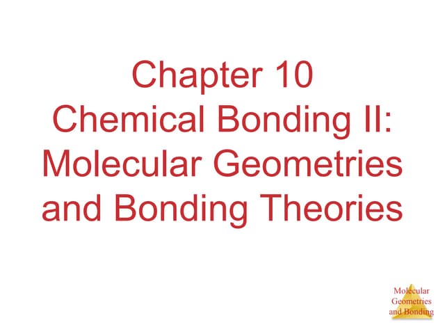 Molecular geometry | PPT