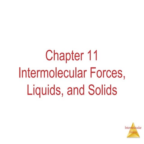 INTERMOLECULAR FORCES | PPTX
