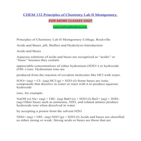Chem 132 principles of chemistry lab ii montgomery | DOC