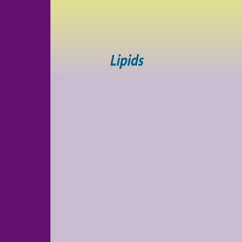 Chem 134 unit 8 lipids | PPT